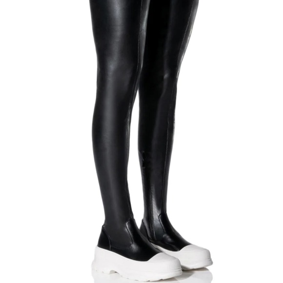 AKIRA | Shoes | Akira Black And White Over The Knee Boots | Poshmark